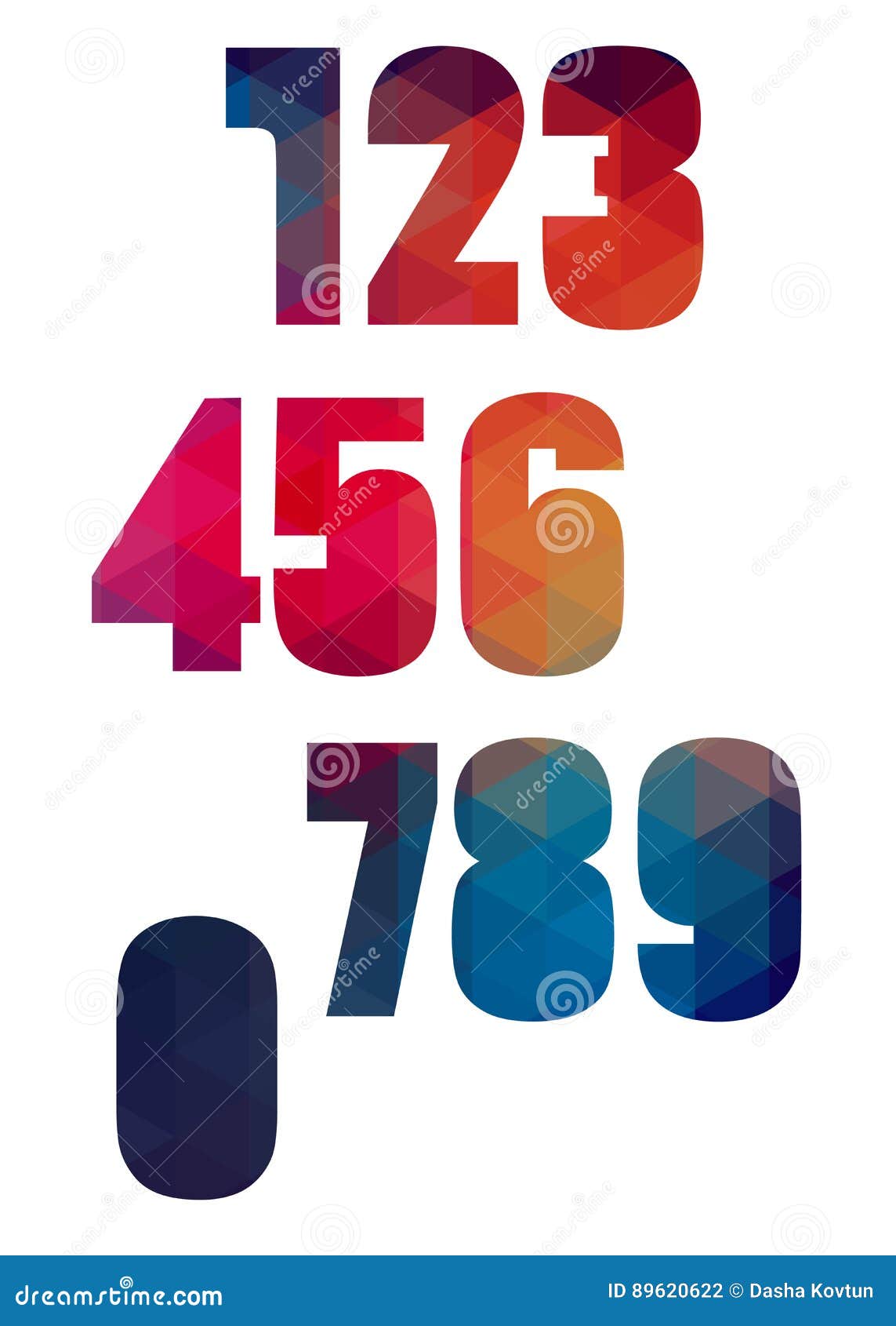 Number Vector Design Symbol Numeral School Stock Vector - Illustration ...
