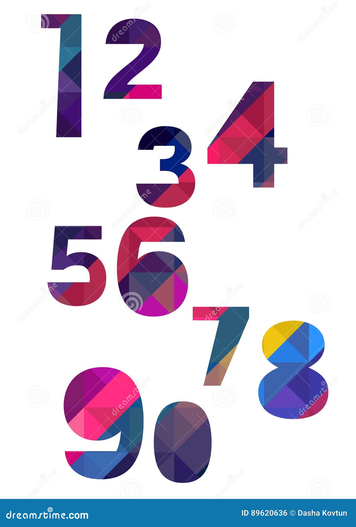 Number Vector Design Symbol Numeral School | CartoonDealer.com #89620636