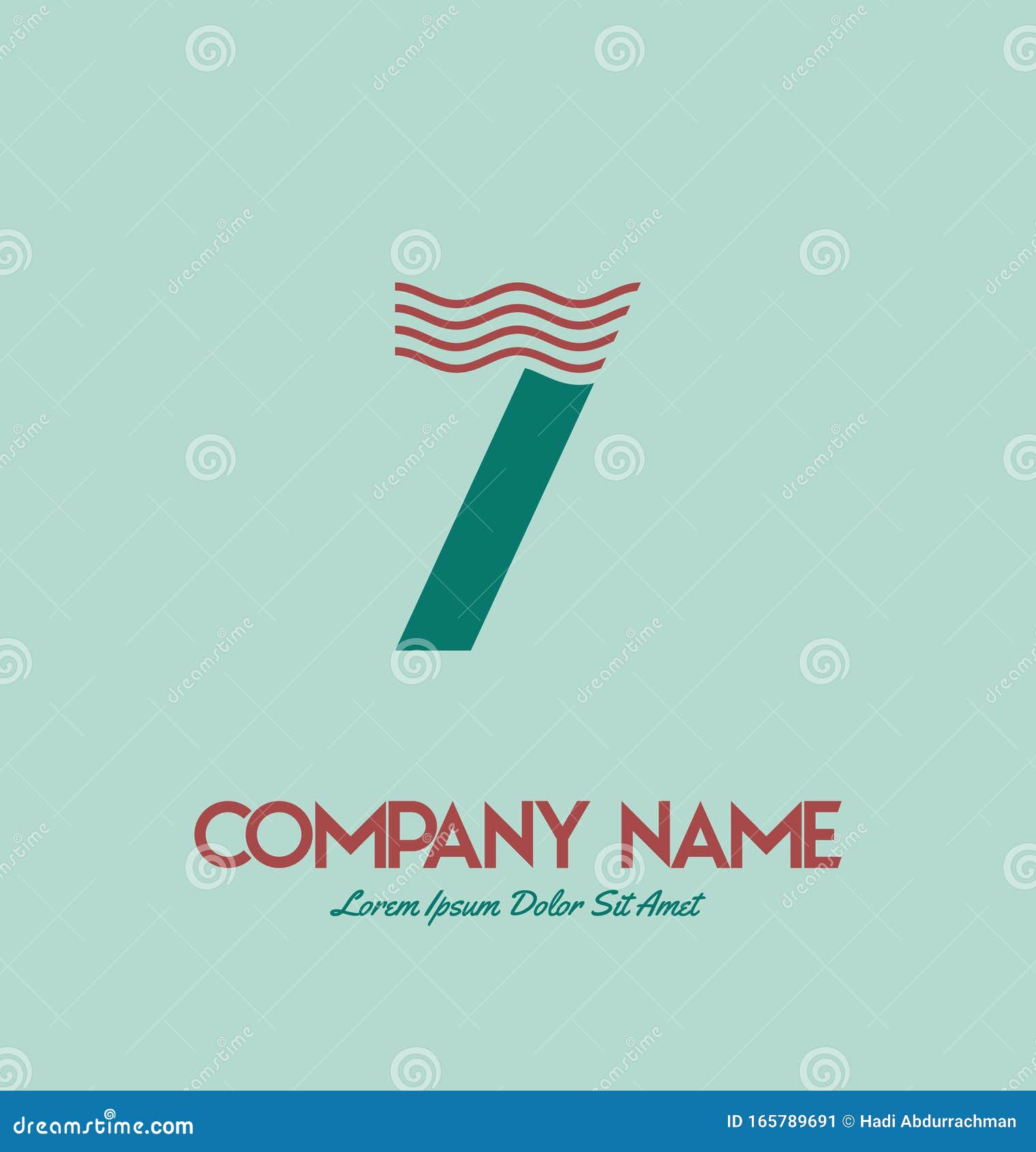 Number 7 Vector Font Alphabet, Modern Dynamic Flat Design for Your ...