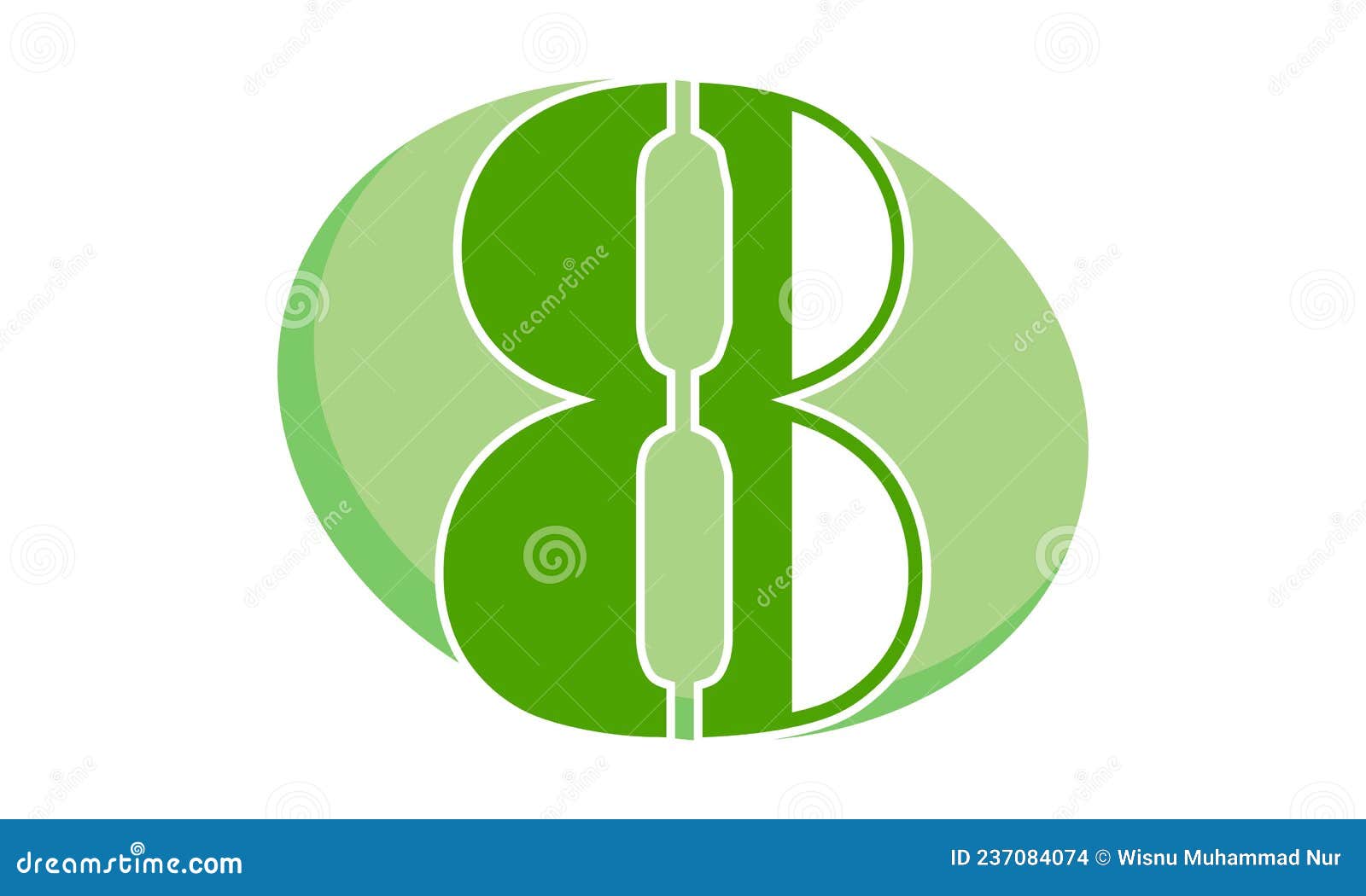 Number 8 Vector Font Alphabet Stock Vector - Illustration of letter ...