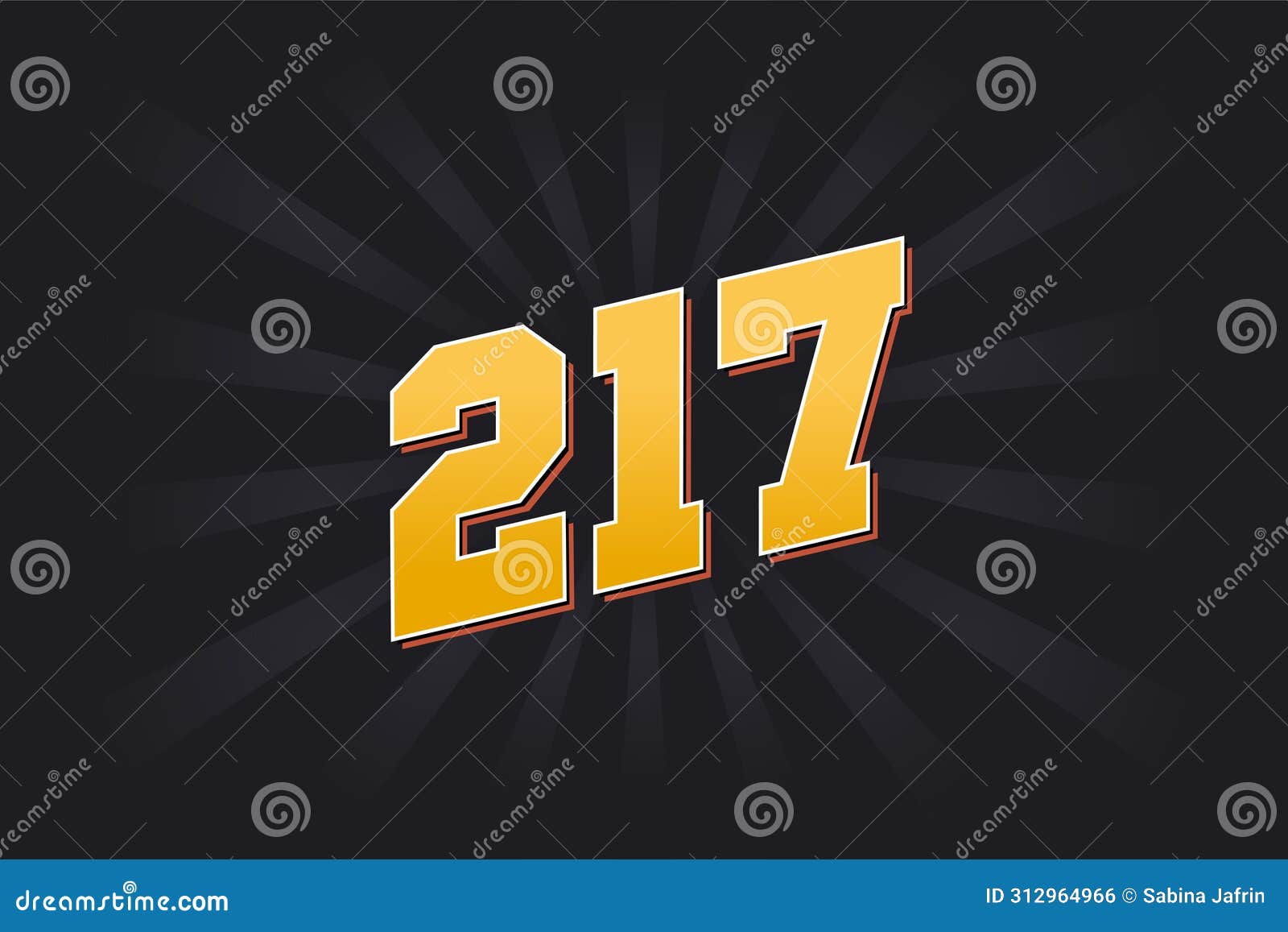 Number 217 Vector Font Alphabet. Yellow 217 Number with Black ... Number 217 Vector Font Alphabet. Yellow 217 Number with Black ...