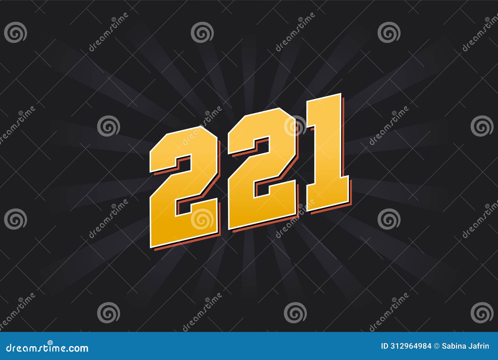 Number 221 Vector Font Alphabet. Yellow 221 Number with Black ... Number 221 Vector Font Alphabet. Yellow 221 Number with Black ...