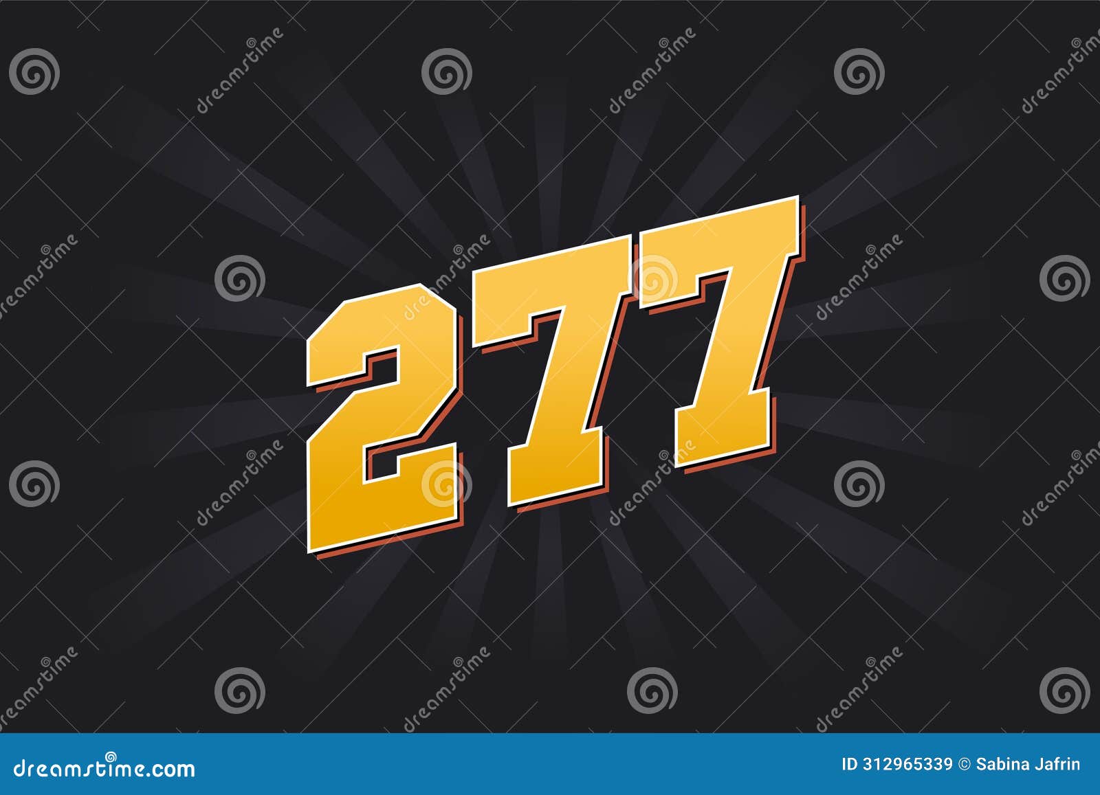 Number 277 Vector Font Alphabet. Yellow 277 Number with Black ... Number 277 Vector Font Alphabet. Yellow 277 Number with Black ...