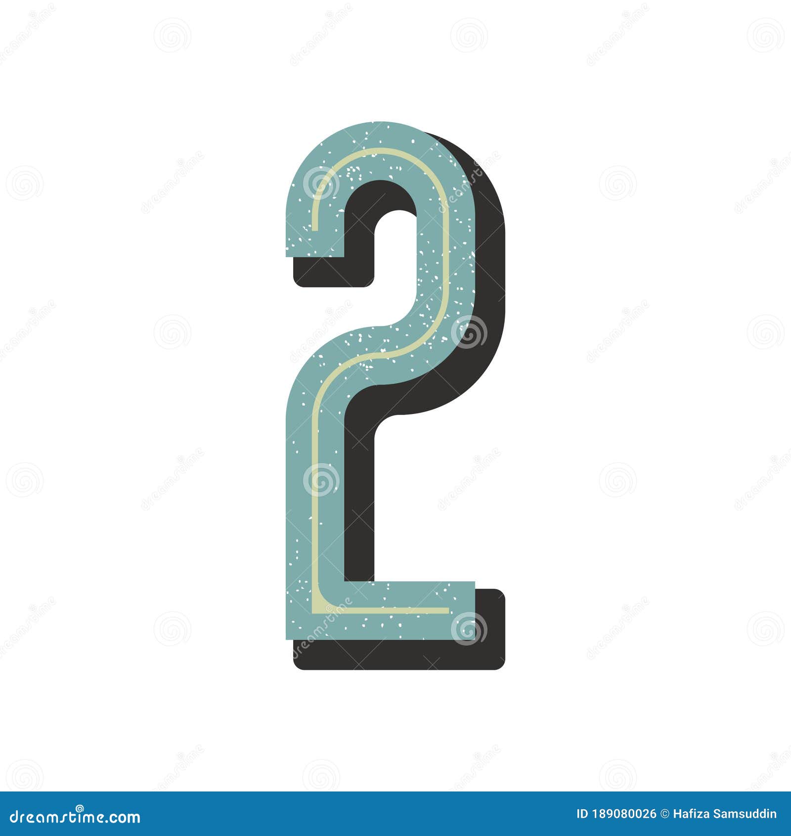 Number 2. Vector Illustration Decorative Design Stock Vector ...