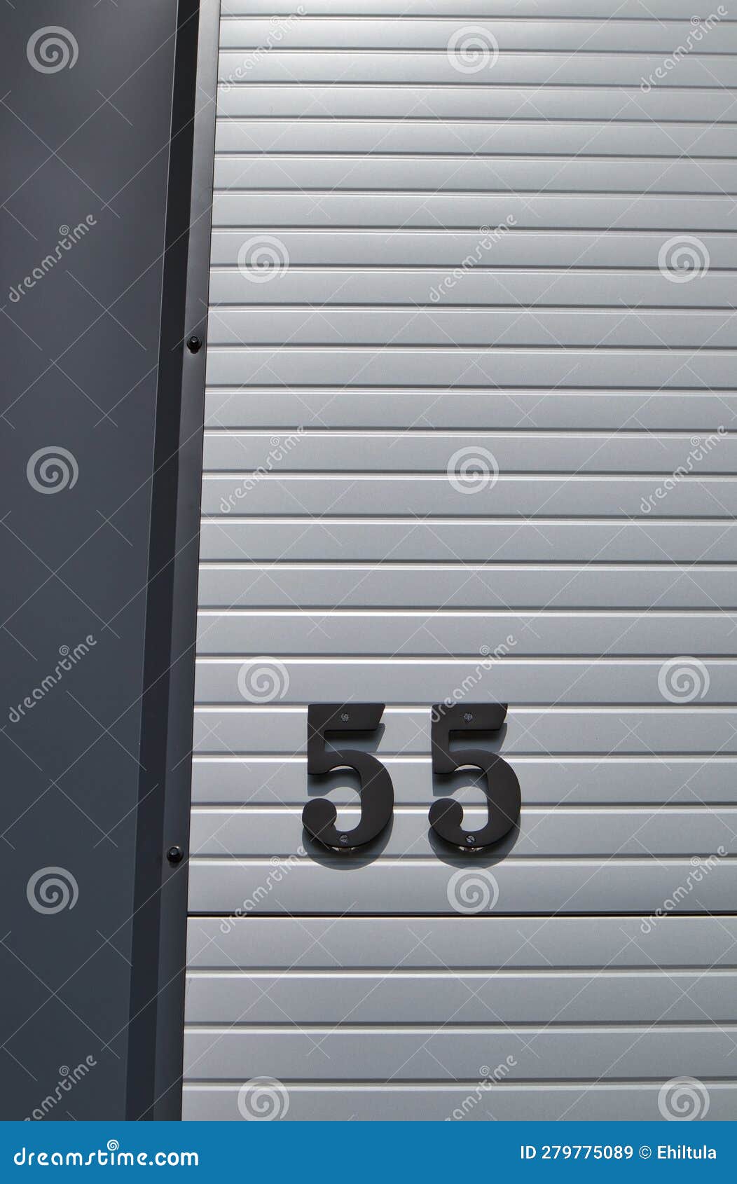 Number 55 on a wall stock image. Image of design, object - 279775089