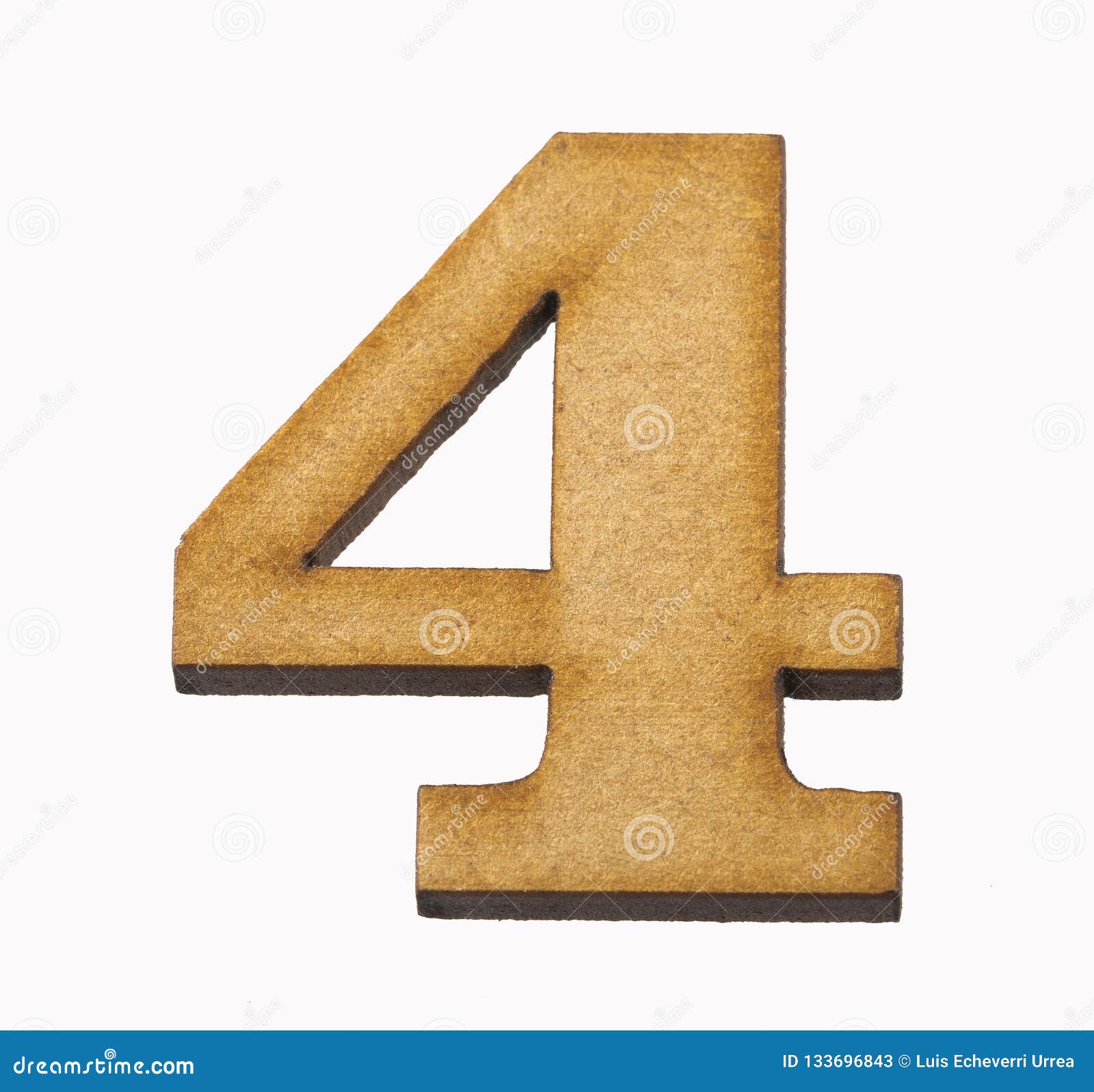 Numbers in wood - Number 4 stock image. Image of creative - 133696843