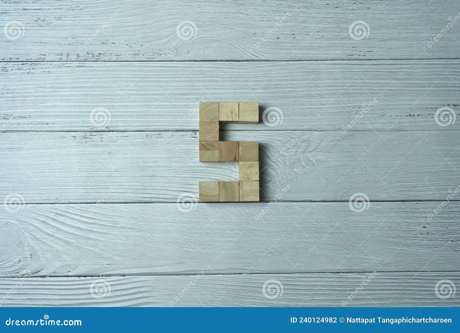 Number 5 from wooden dice stock photo. Image of concept - 240124982