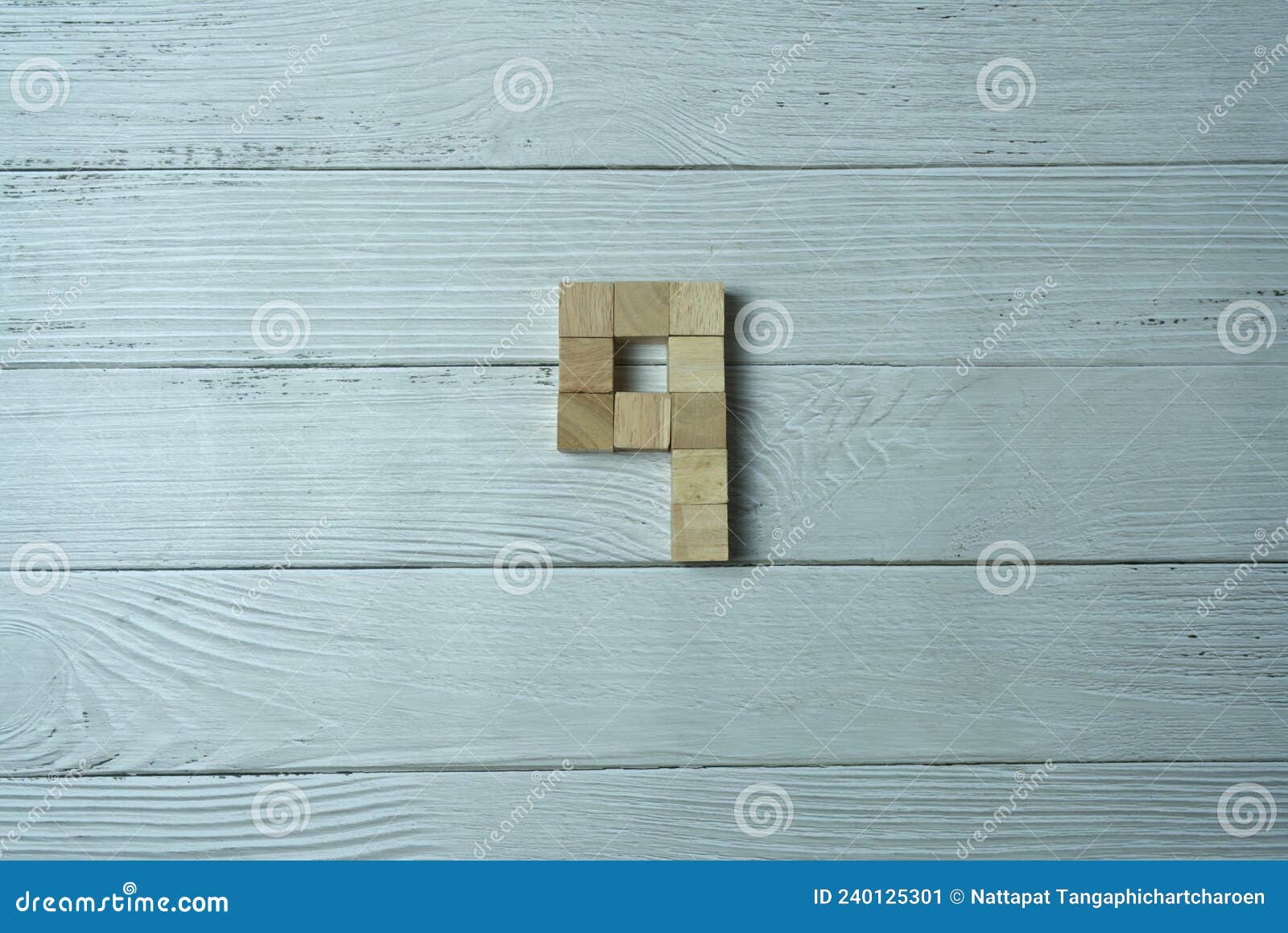 Number 9 from wooden dice stock image. Image of business - 240125301