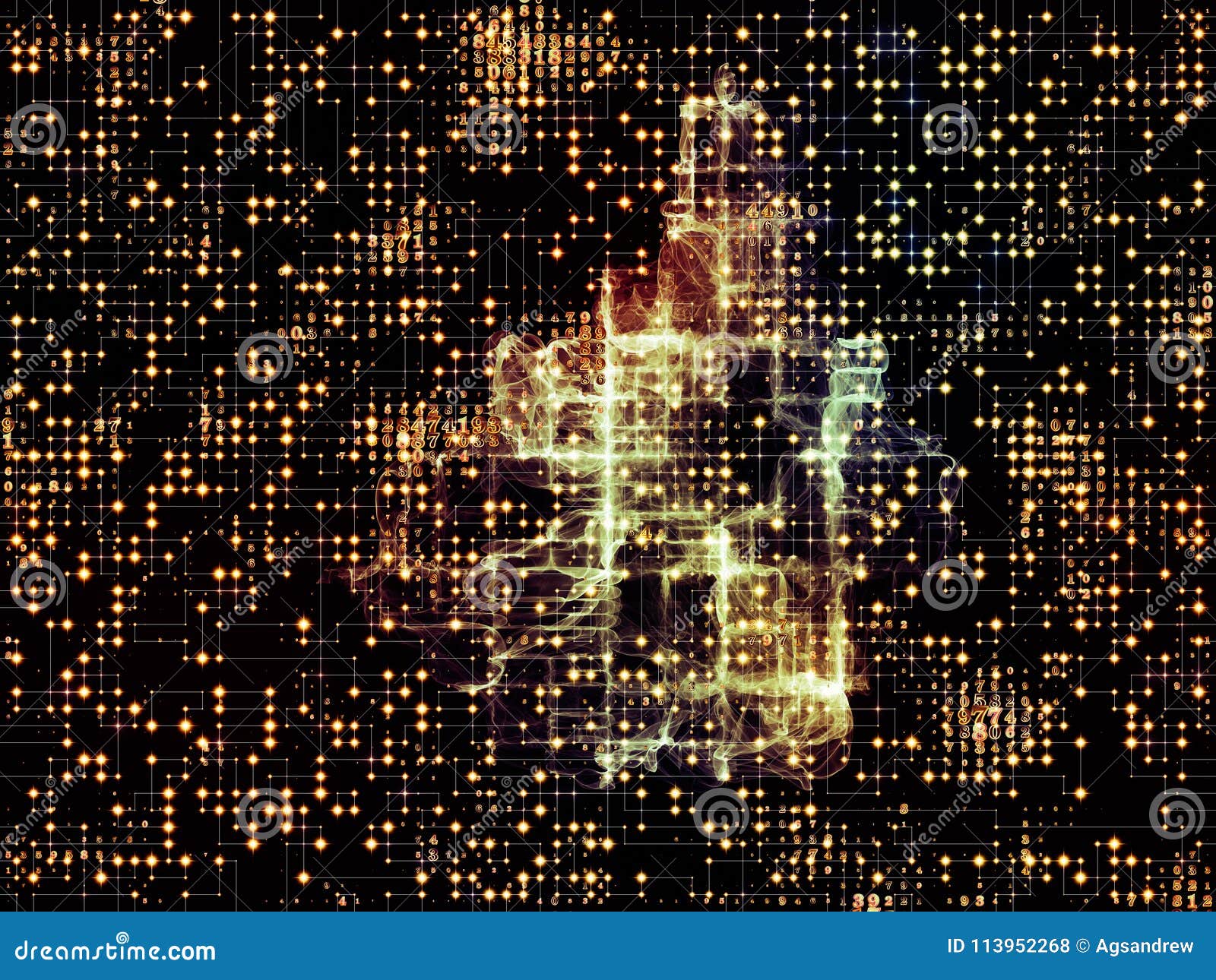 Beyond Digital Information stock illustration. Illustration of ...