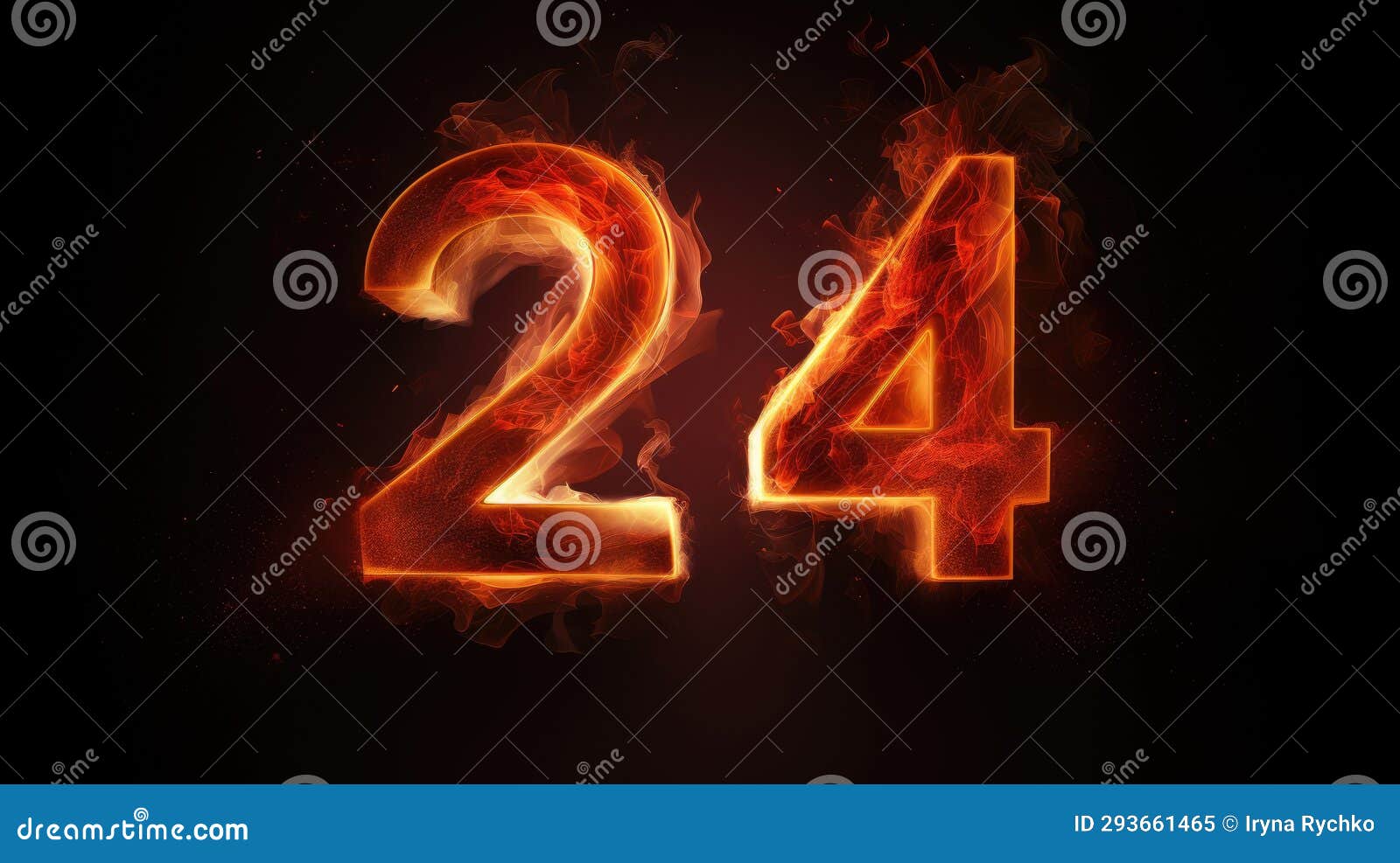 Number Written in Beautiful Font Stock Image - Image of twinkle ...