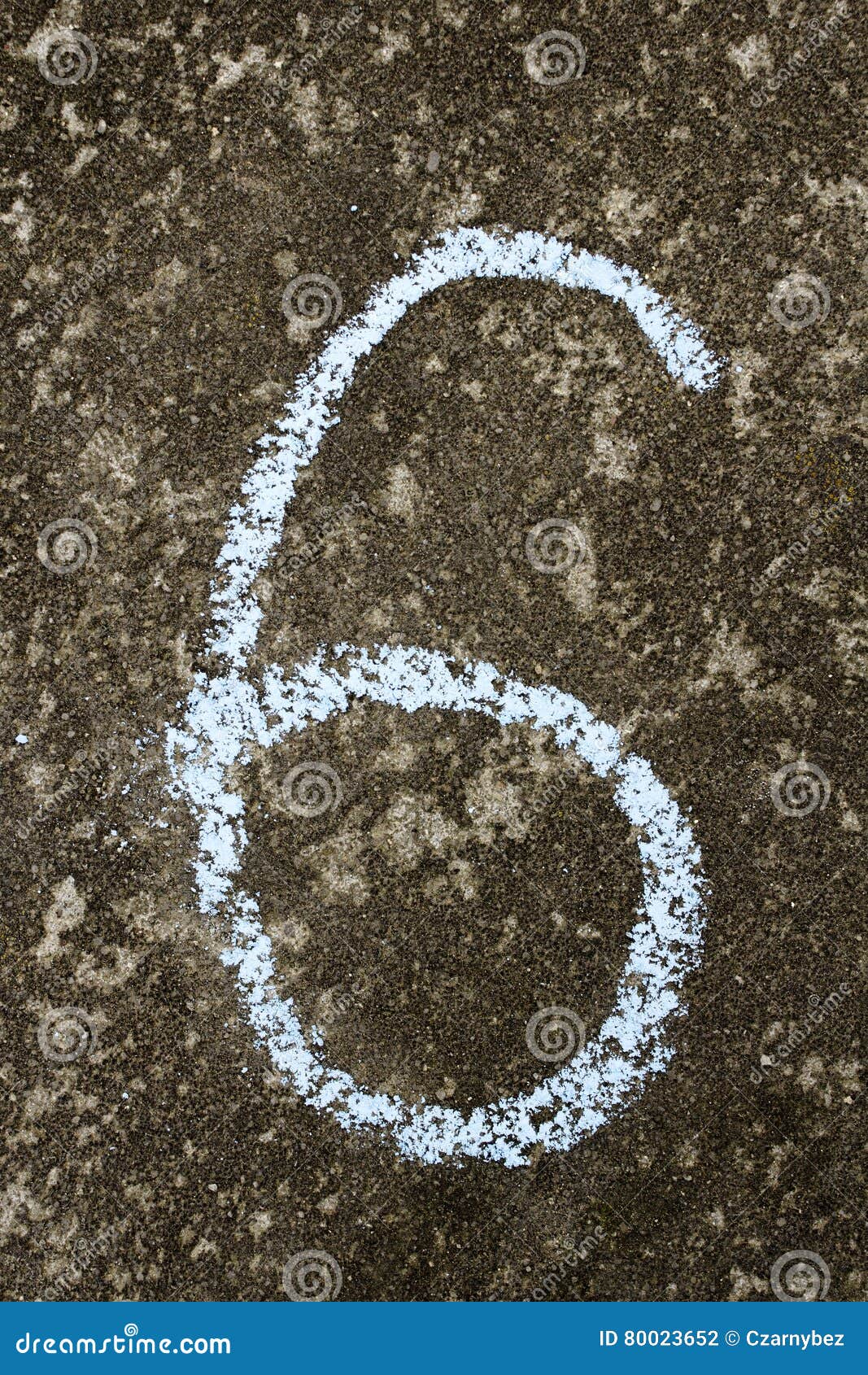 Number 6 Written in Colorful Chalk Stock Photo - Image of mathematics ...