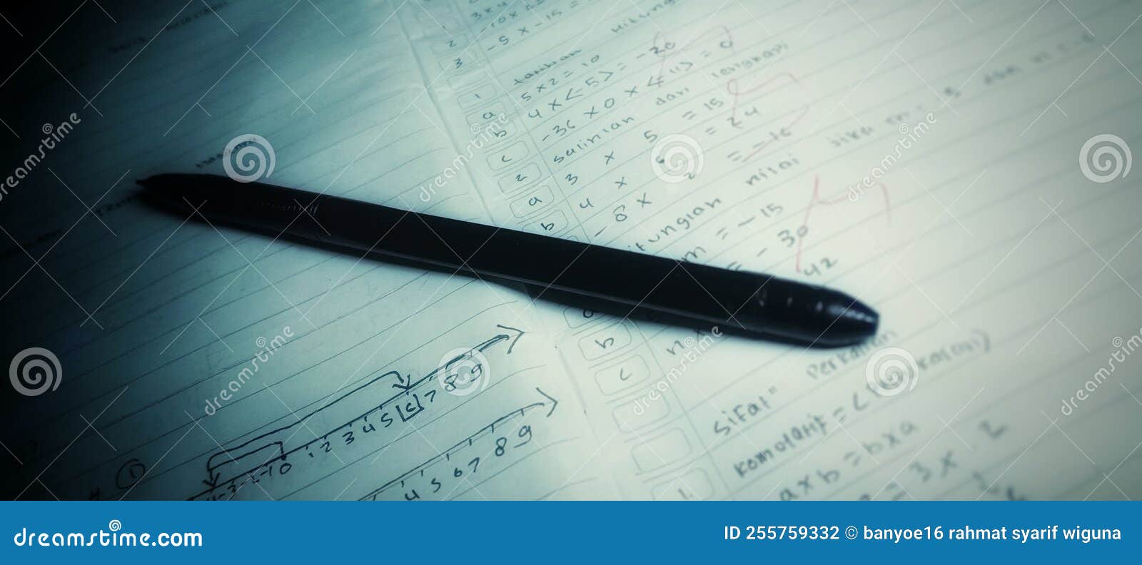 A Number Written on Paper by the Pen Stock Photo - Image of paper ...