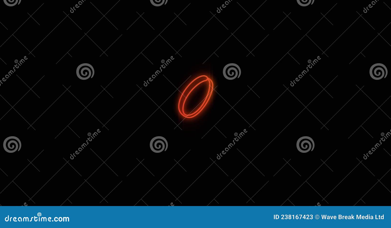 Number Zero Appearing in Red Stock Illustration - Illustration of ...