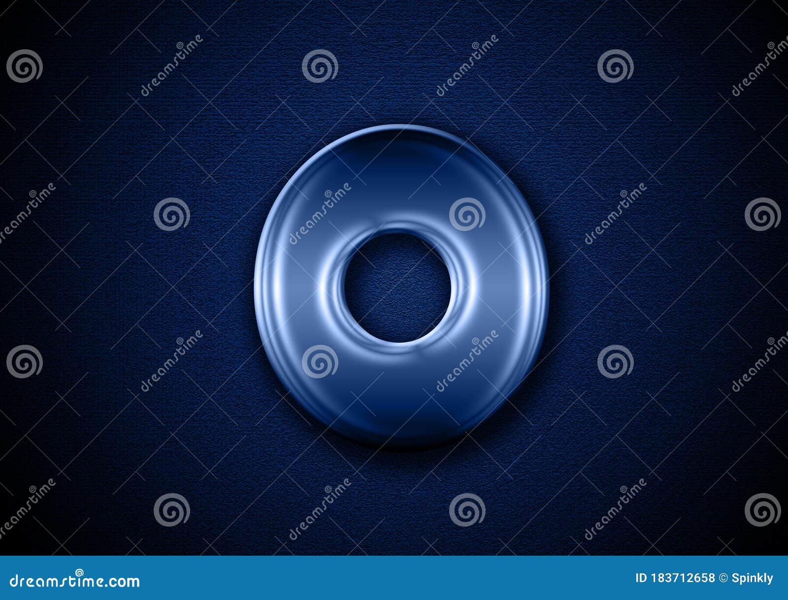 The Number Zero in Blue Textured Background Stock Illustration ...