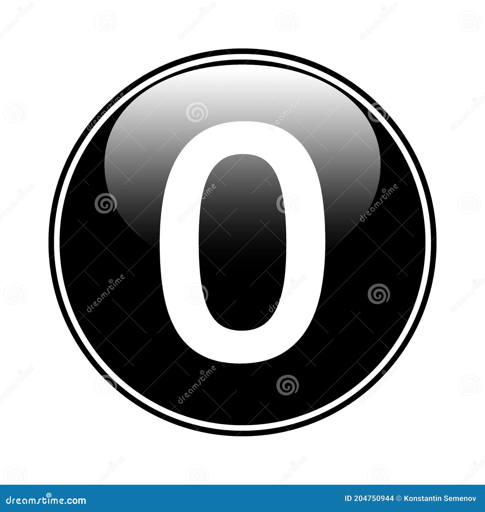 Number zero button stock illustration. Illustration of computing ...