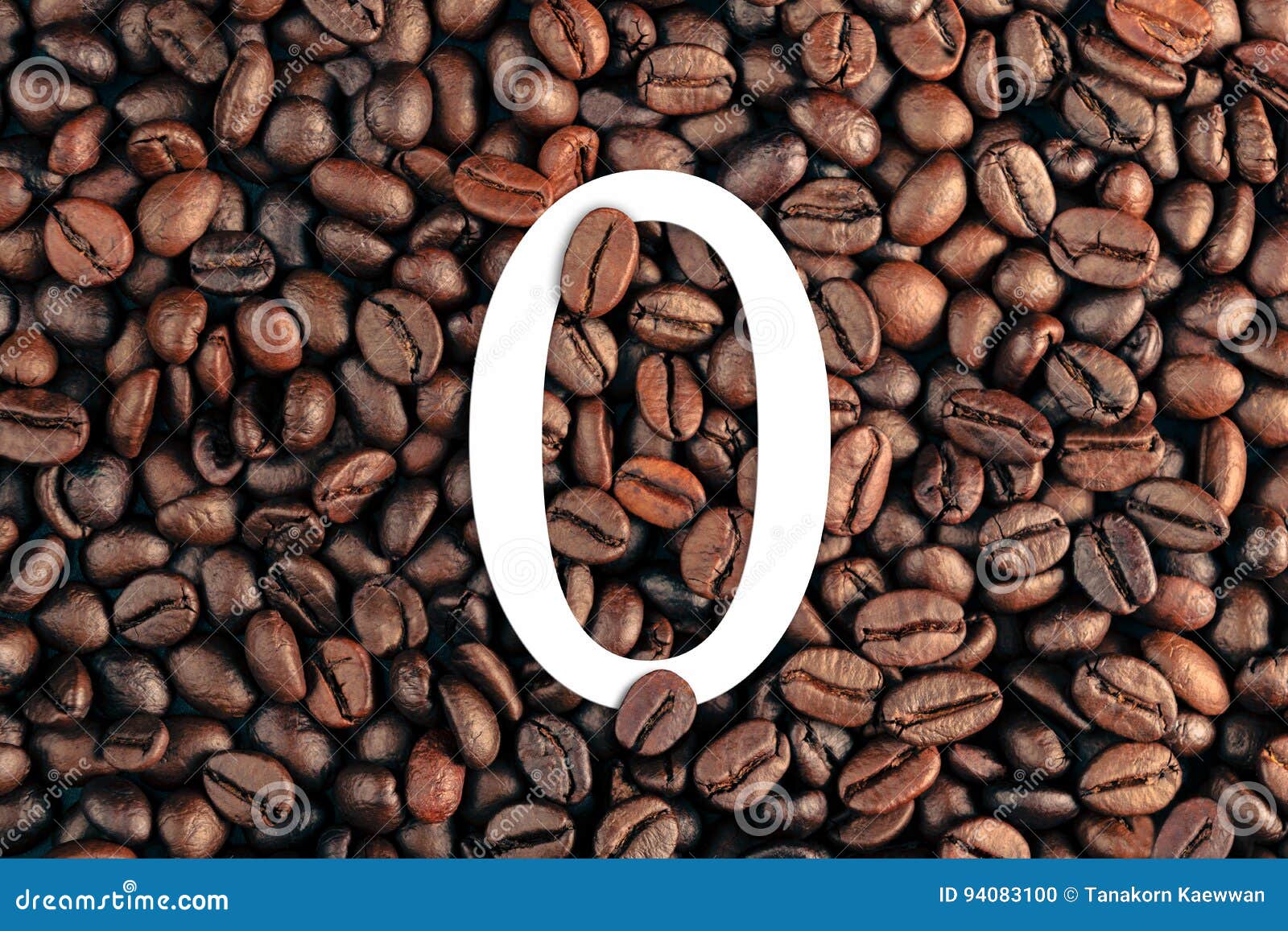 Number Zero Coffee Bean Background Concept Stock Photos - Free ...