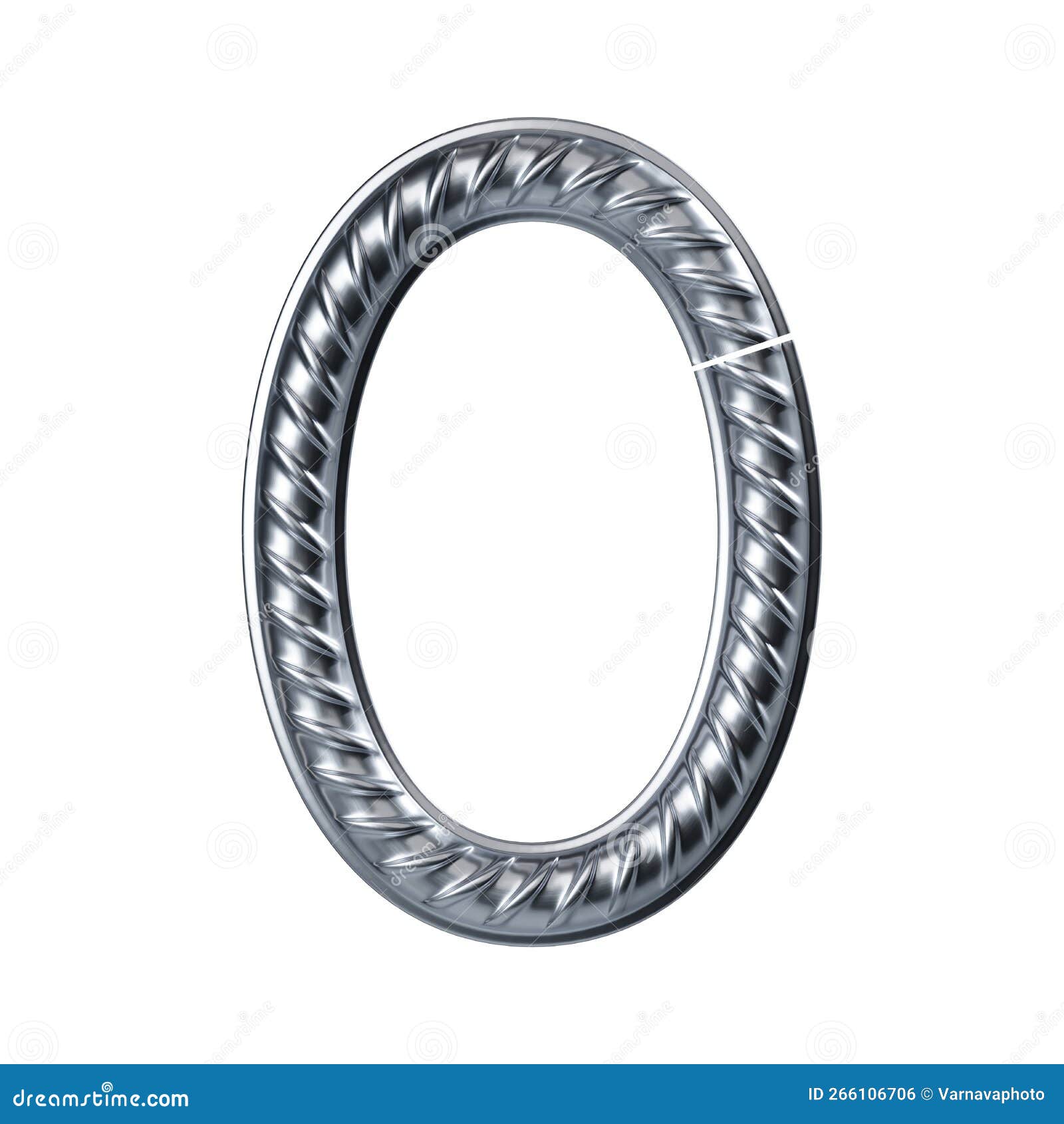 Number Zero. Font from Construction Rebar Stock Illustration ...