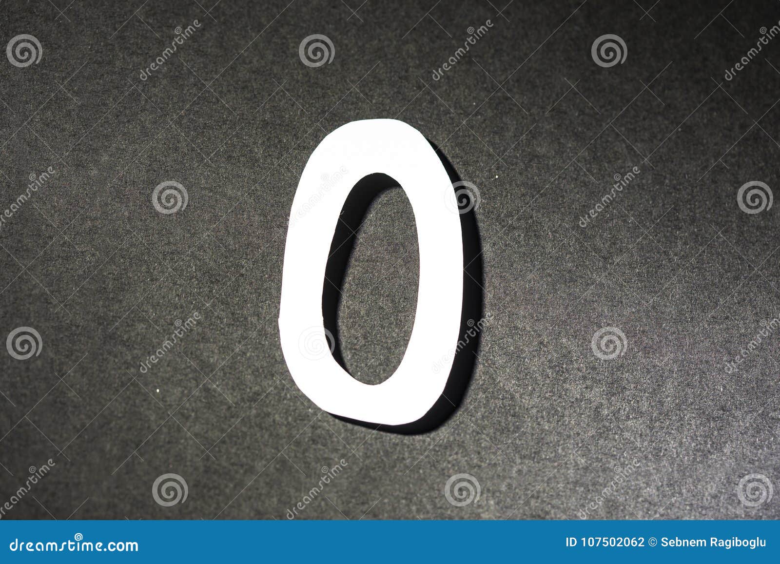 Number Zero on Grey Background Stock Photo - Image of school ...