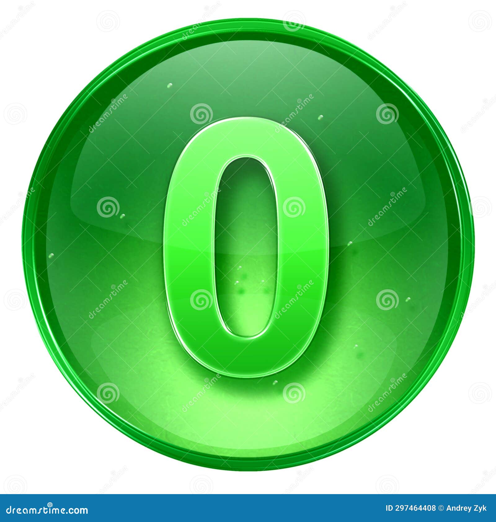 Number zero icon green stock photo. Image of glass, hardware - 297464408