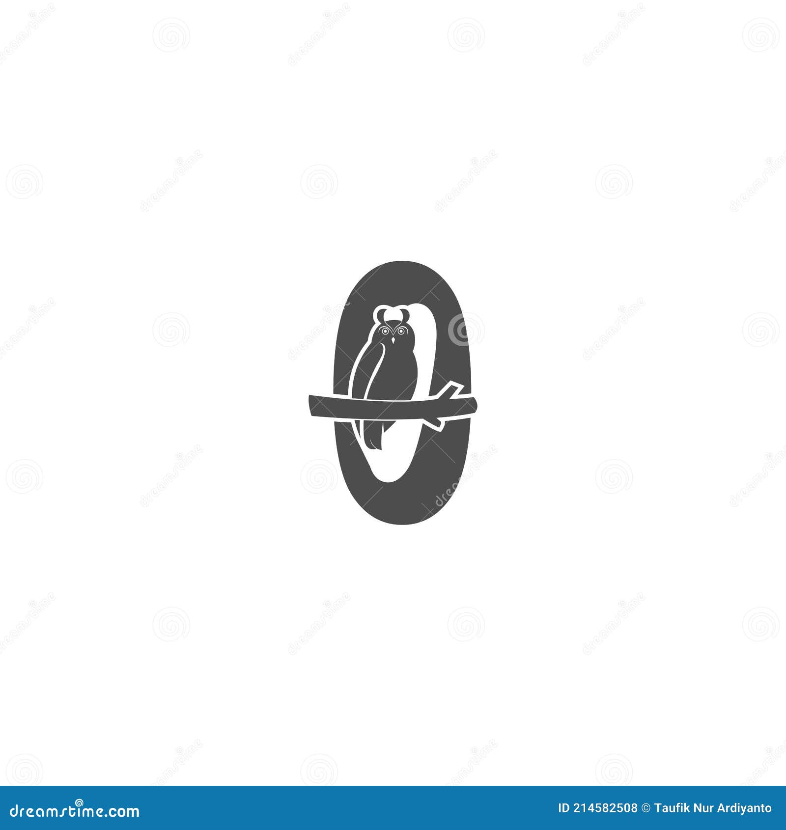 Number Zero Logo Icon with Owl Icon Design Vector Stock Vector ...