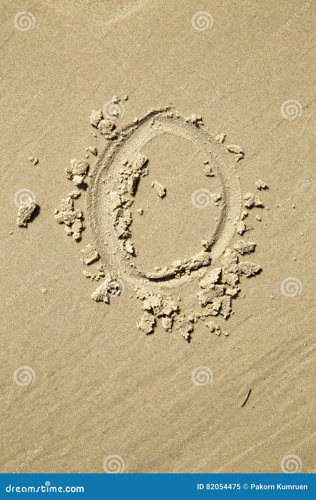 Number Zero. Sand Alphabet: Digits. Stock Image - Image of seven ...