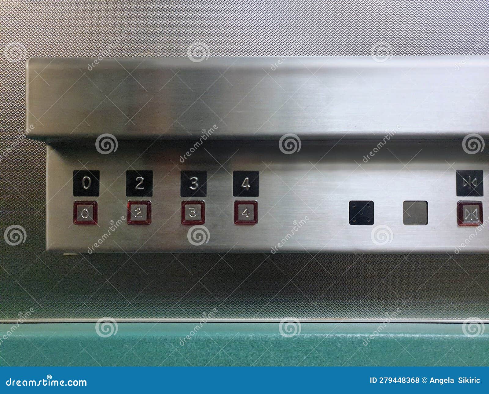 Numbered Buttons on Wall Inside Elevator Stock Photo - Image of buttons ...