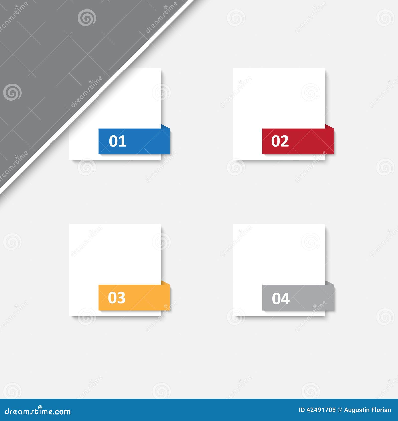 Numbered card design stock vector. Illustration of elegance - 42491708