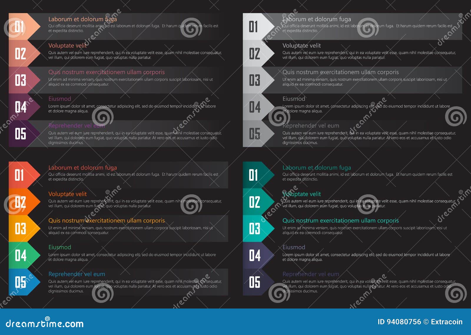 Numbered or Chart List Template Stock Vector - Illustration of ...