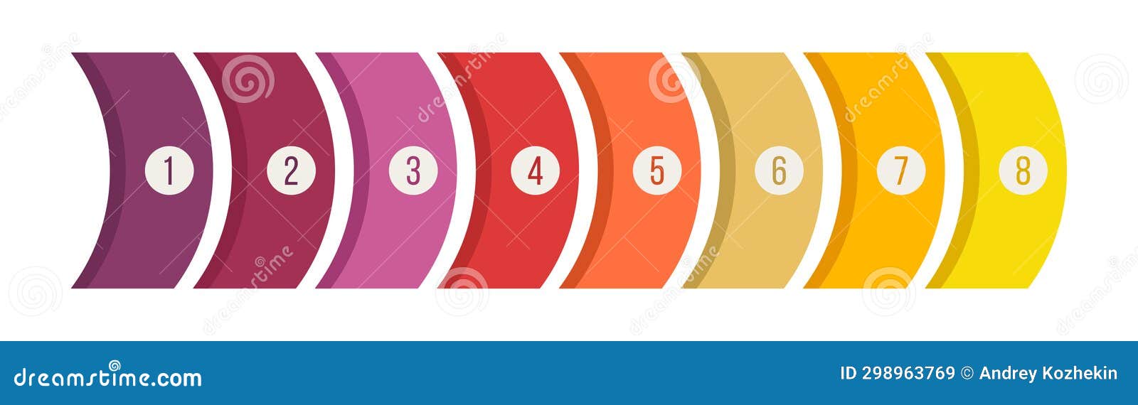 Semicircular Chart Graph Vector Illustration | CartoonDealer.com #18432982