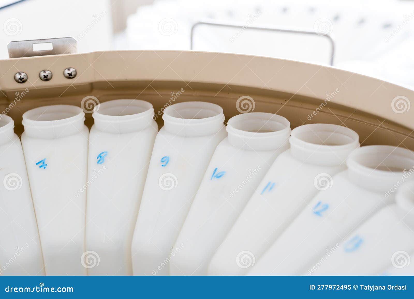 Numbered Containers Of An Automatic Sampling Machine For Sampling ...