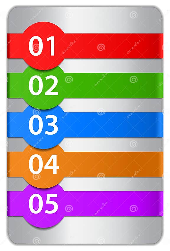 Numbered design templates stock vector. Illustration of collection ...