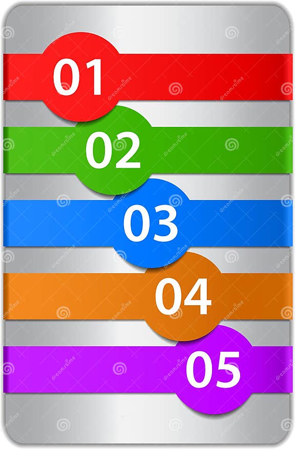 Numbered design templates stock vector. Illustration of paper - 27103588