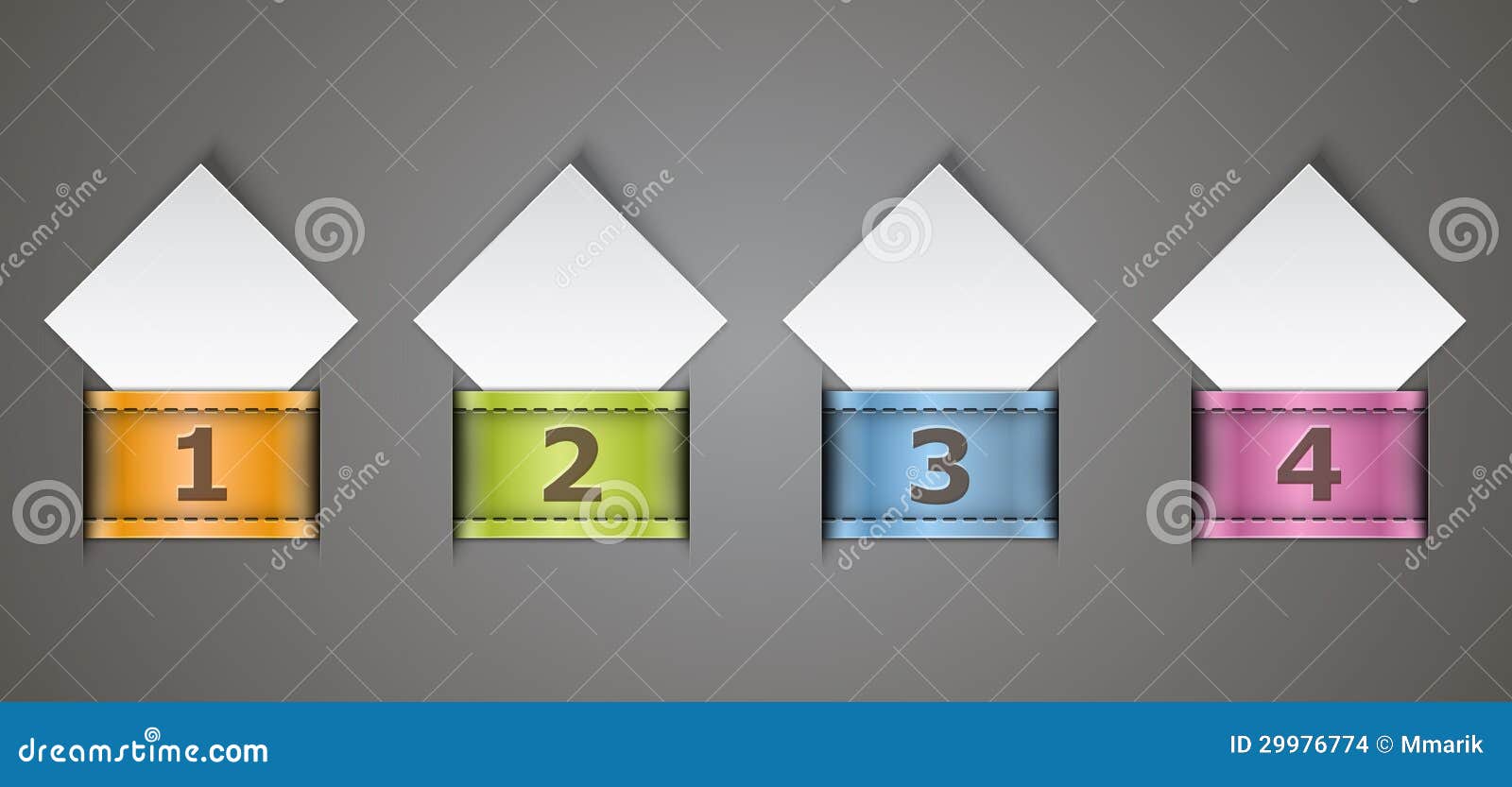 Numbered design templates stock vector. Illustration of stationary ...