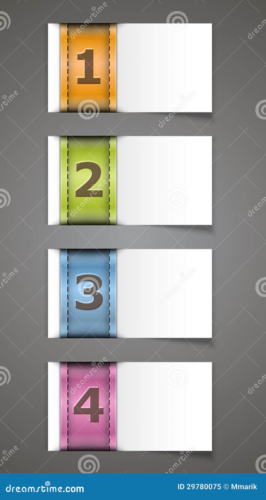 Numbered design templates stock vector. Illustration of brown - 29780075