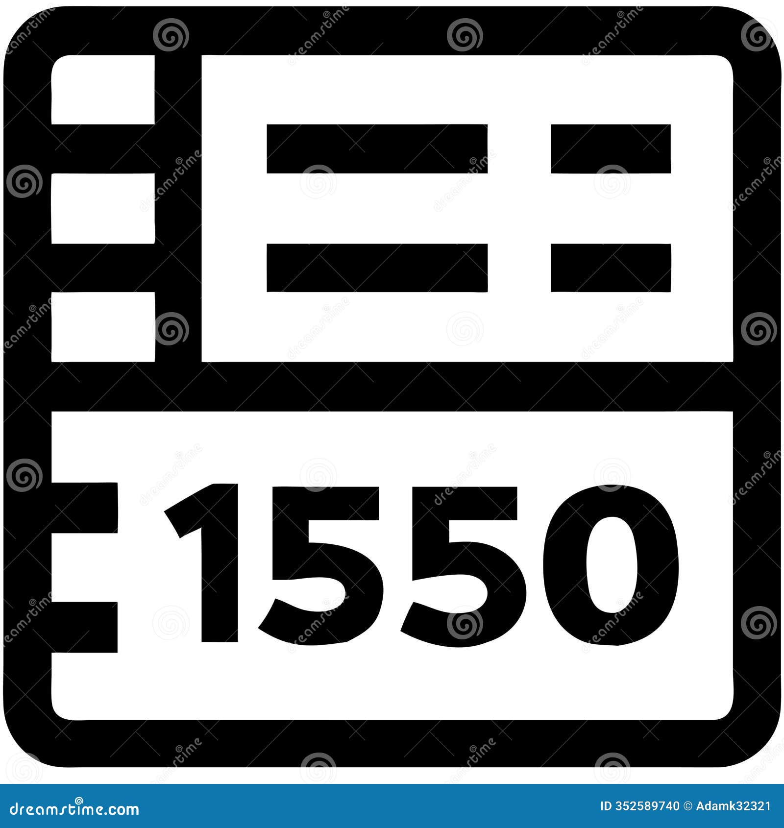 Numbered Document Black and White Vector Graphic for Business and Label ...