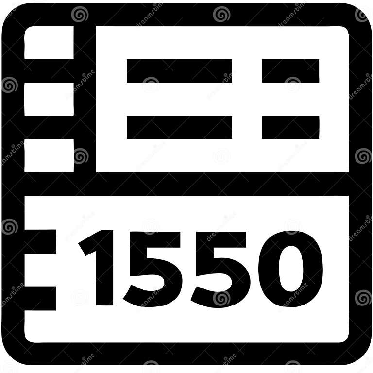Numbered Document Black and White Vector Graphic for Business and Label ...