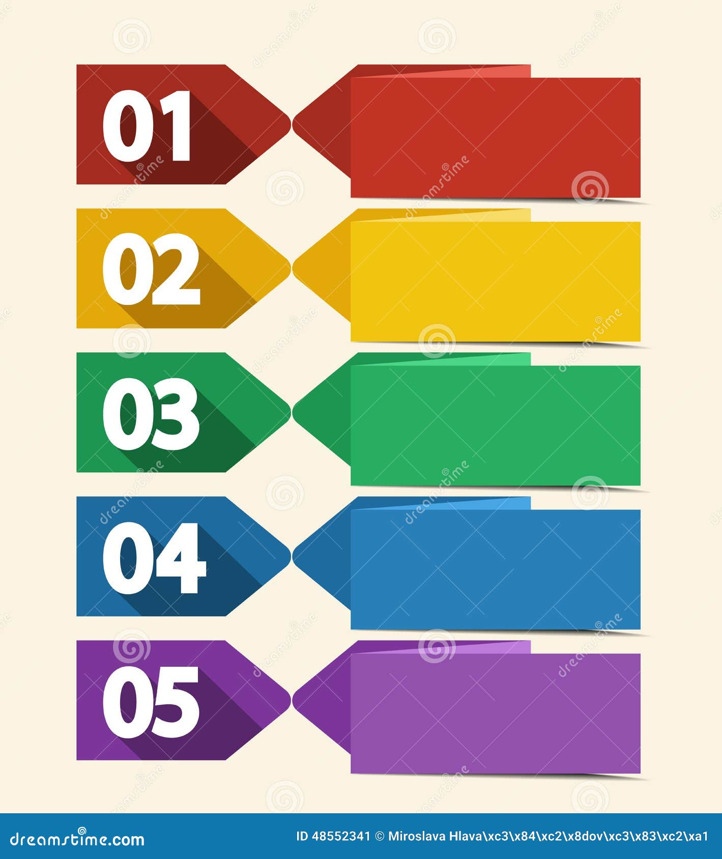 Numbered Labels stock vector. Illustration of choice - 48552341