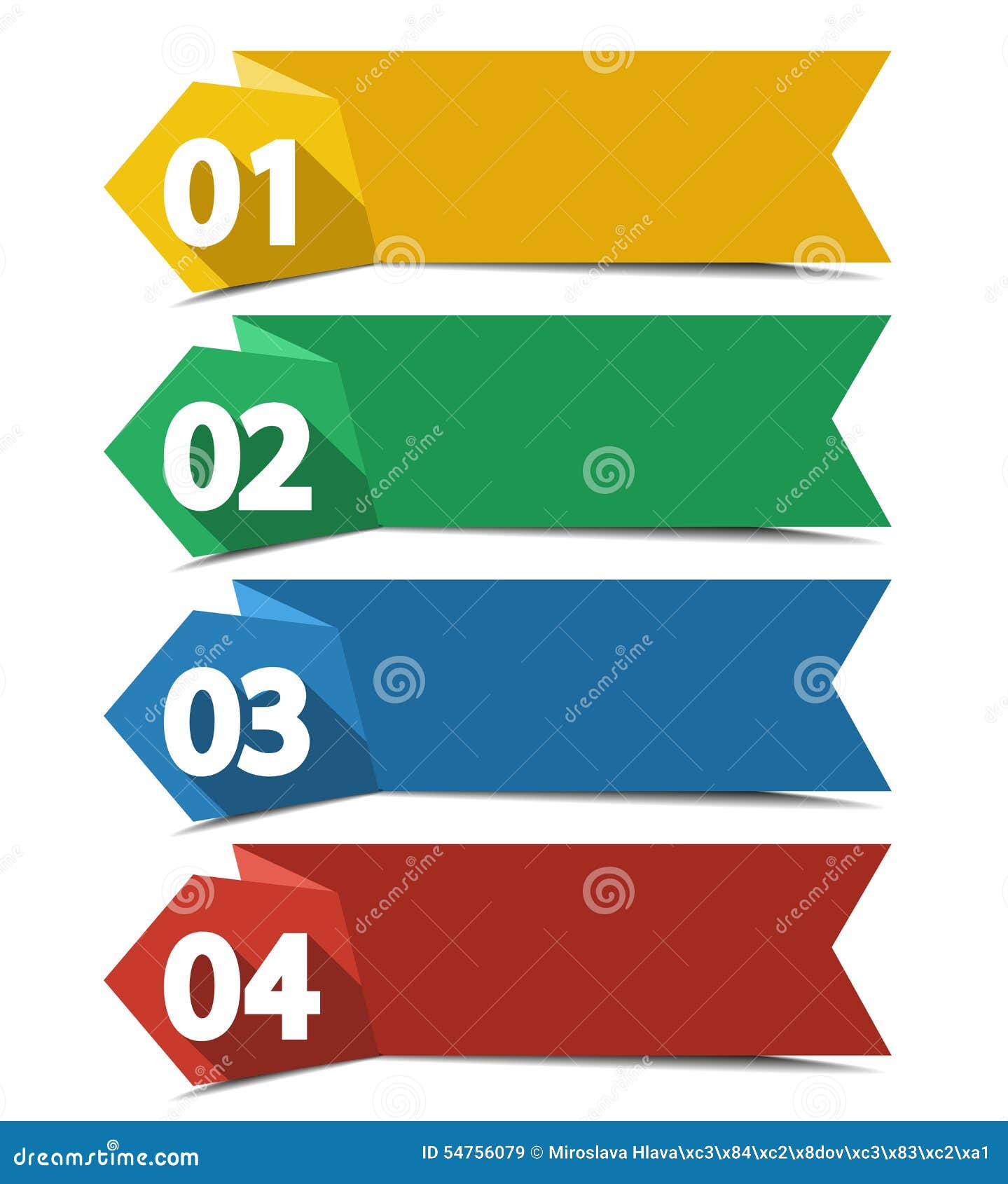 Numbered Labels stock vector. Illustration of design - 54756079