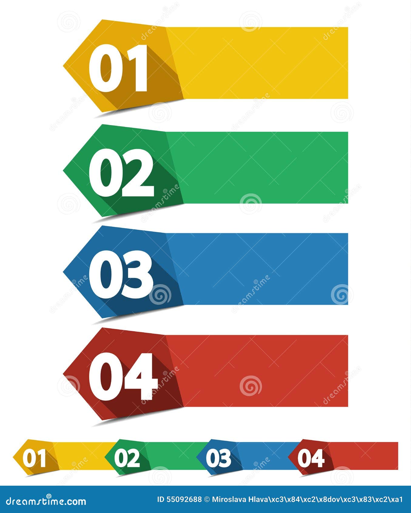 Numbered Labels stock vector. Illustration of numbers - 55092688