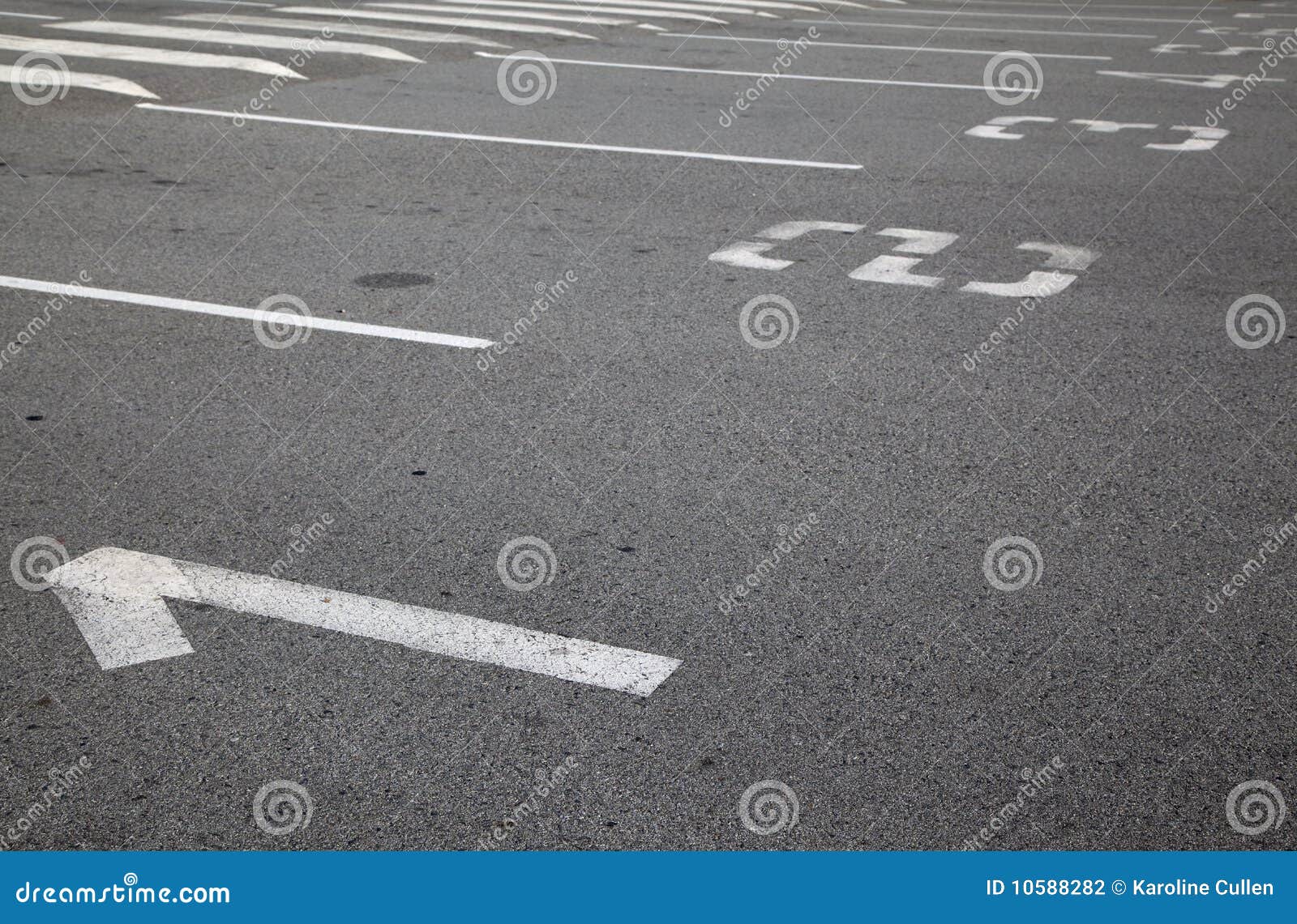 Numbered Lanes stock photo. Image of parking, horizontal - 10588282