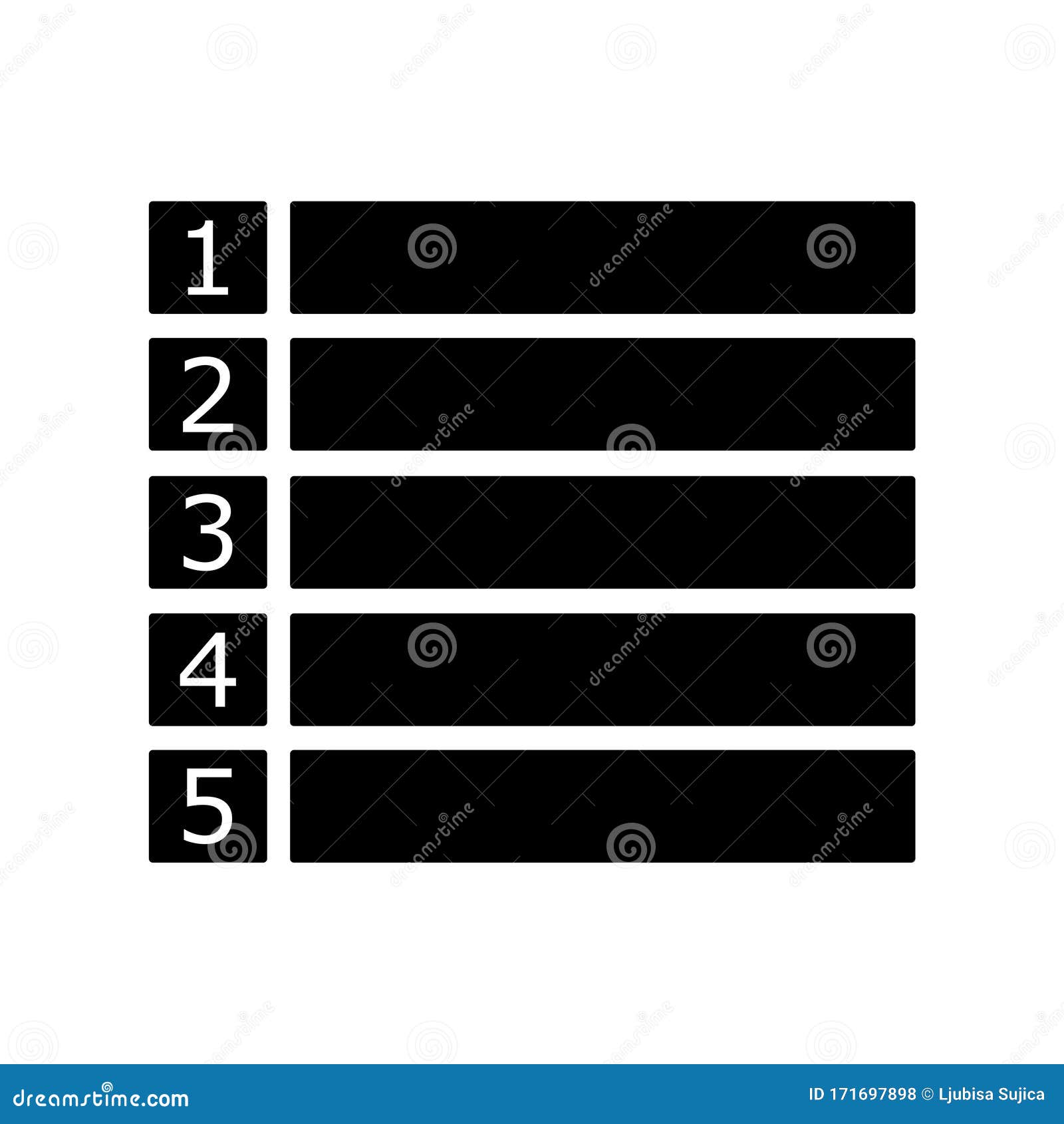 Numbered List Clipart