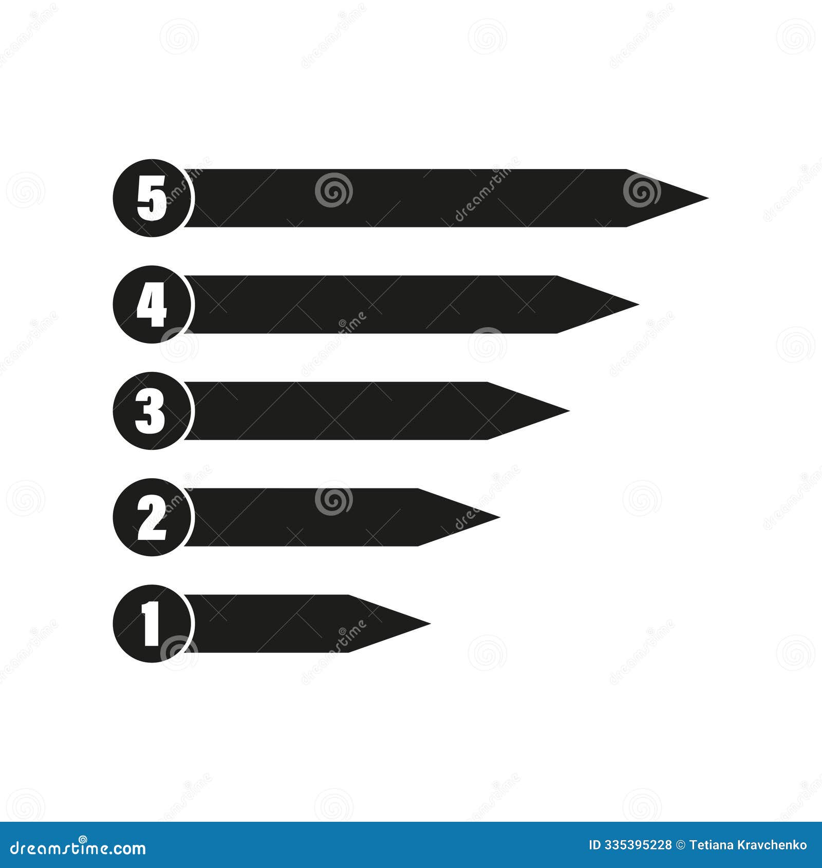 Numbered List Template Vector Illustration | CartoonDealer.com #113433390