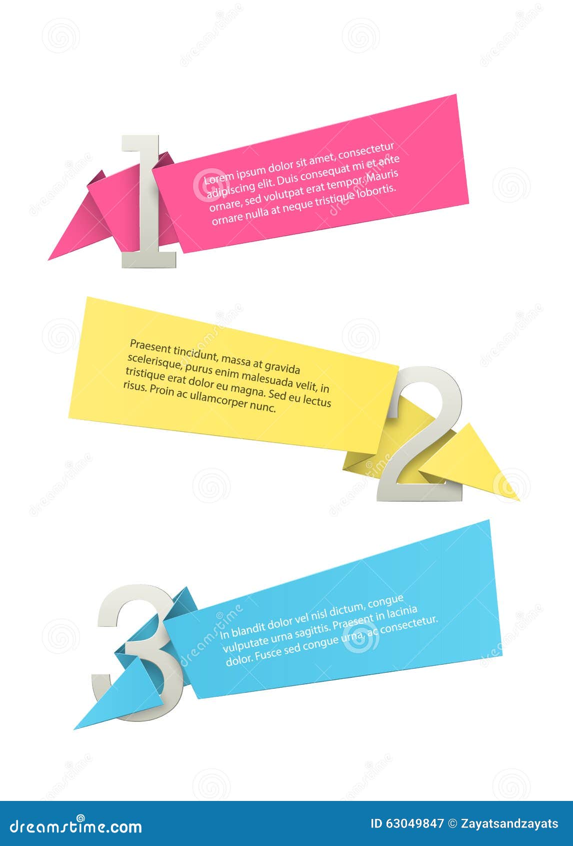 Numbered list template stock vector. Illustration of creative - 63049847