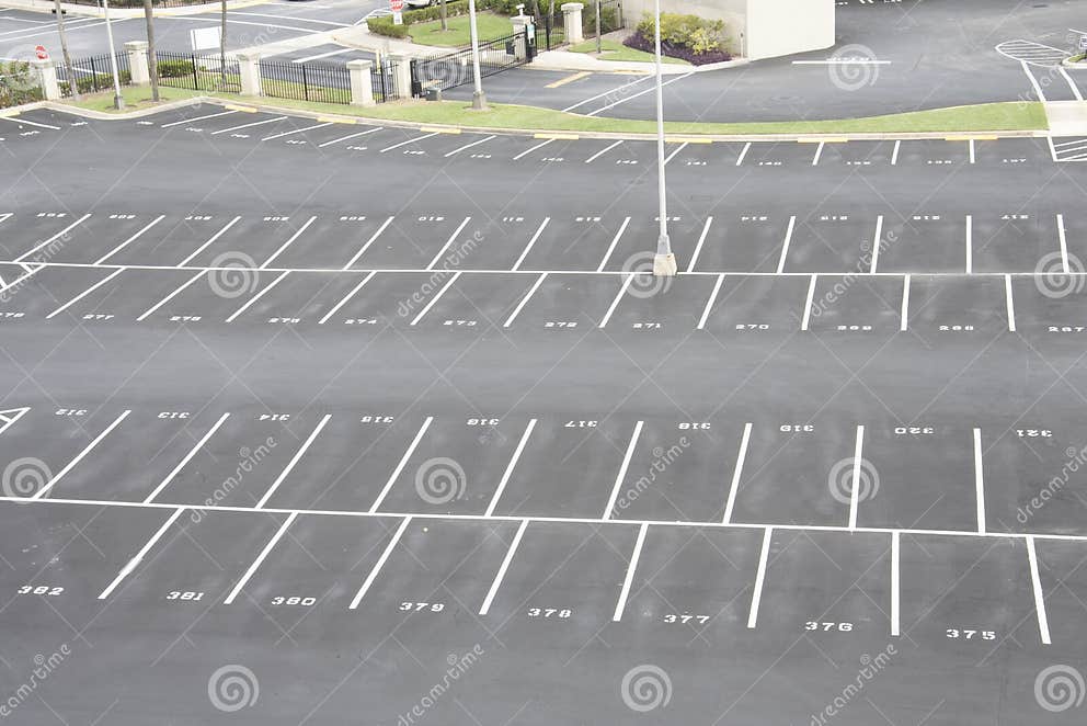 Numbered parking lot stock image. Image of numbers, white - 18708359