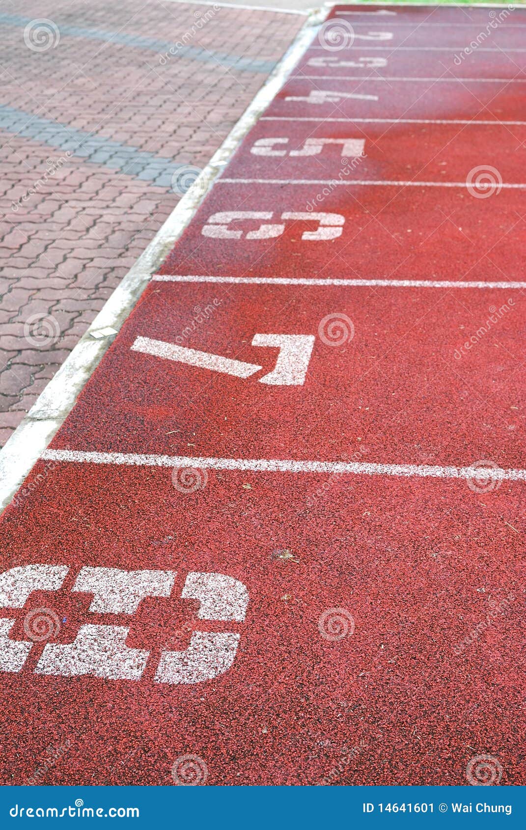 Numbered Running Track Picture. Image: 14641601