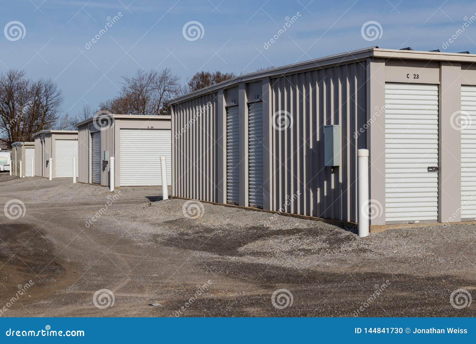 Numbered Self Storage and Mini Storage Garage Units III Stock Photo ...