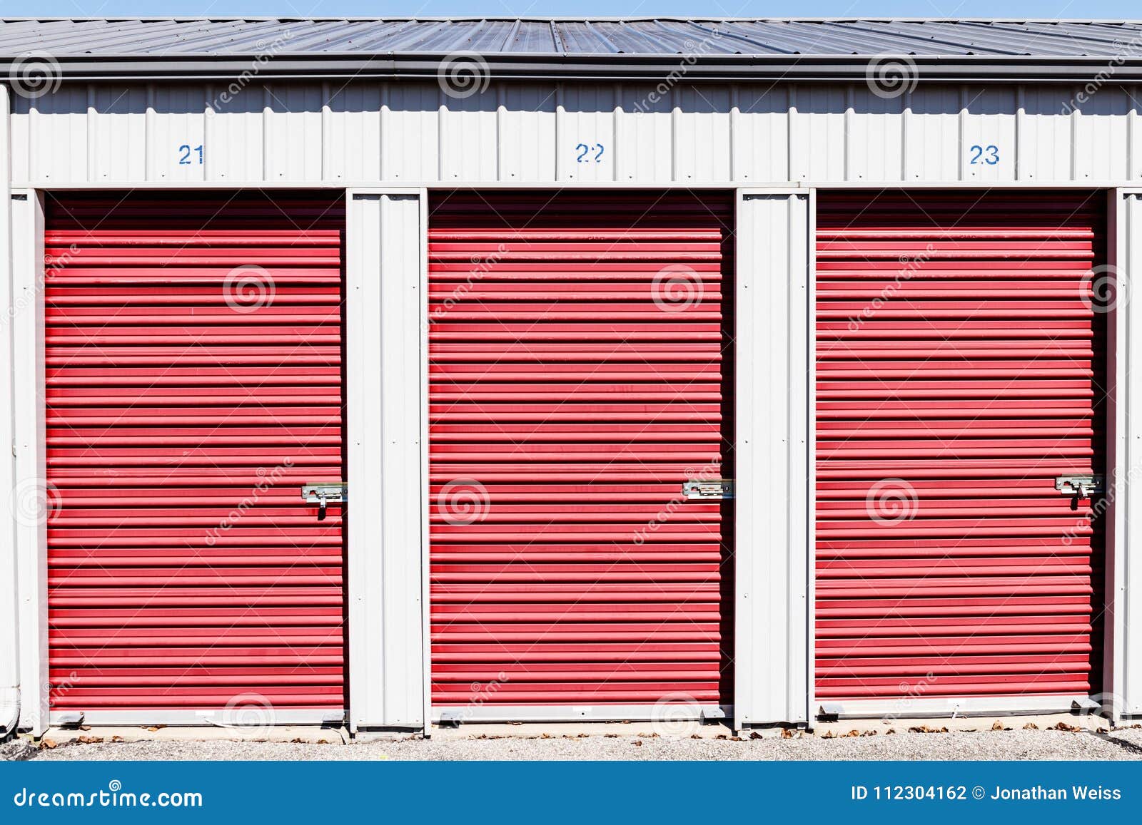 Numbered Self Storage and Mini Storage Garage Units IX Stock Photo ...