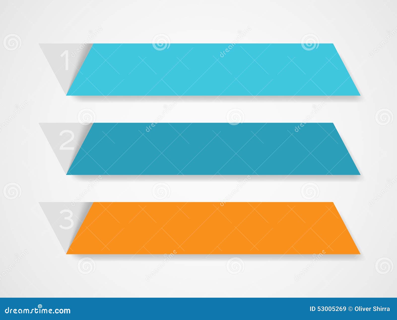 Title Boxes In Different Angles. Empty Text Boxes Set. Isolated Vector ...