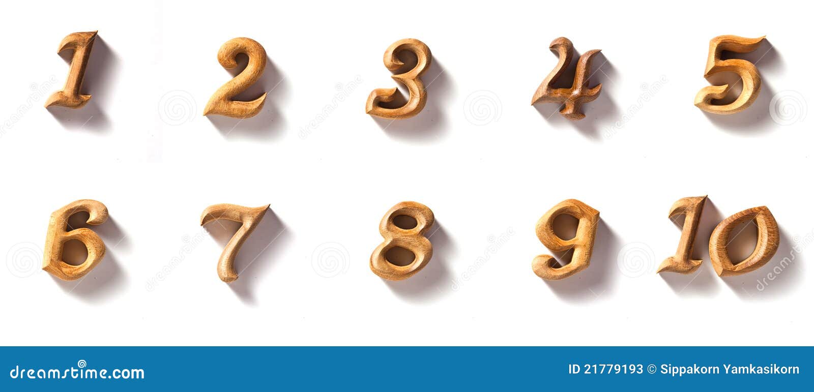 Numberic by wooden stock illustration. Illustration of finish - 21779193