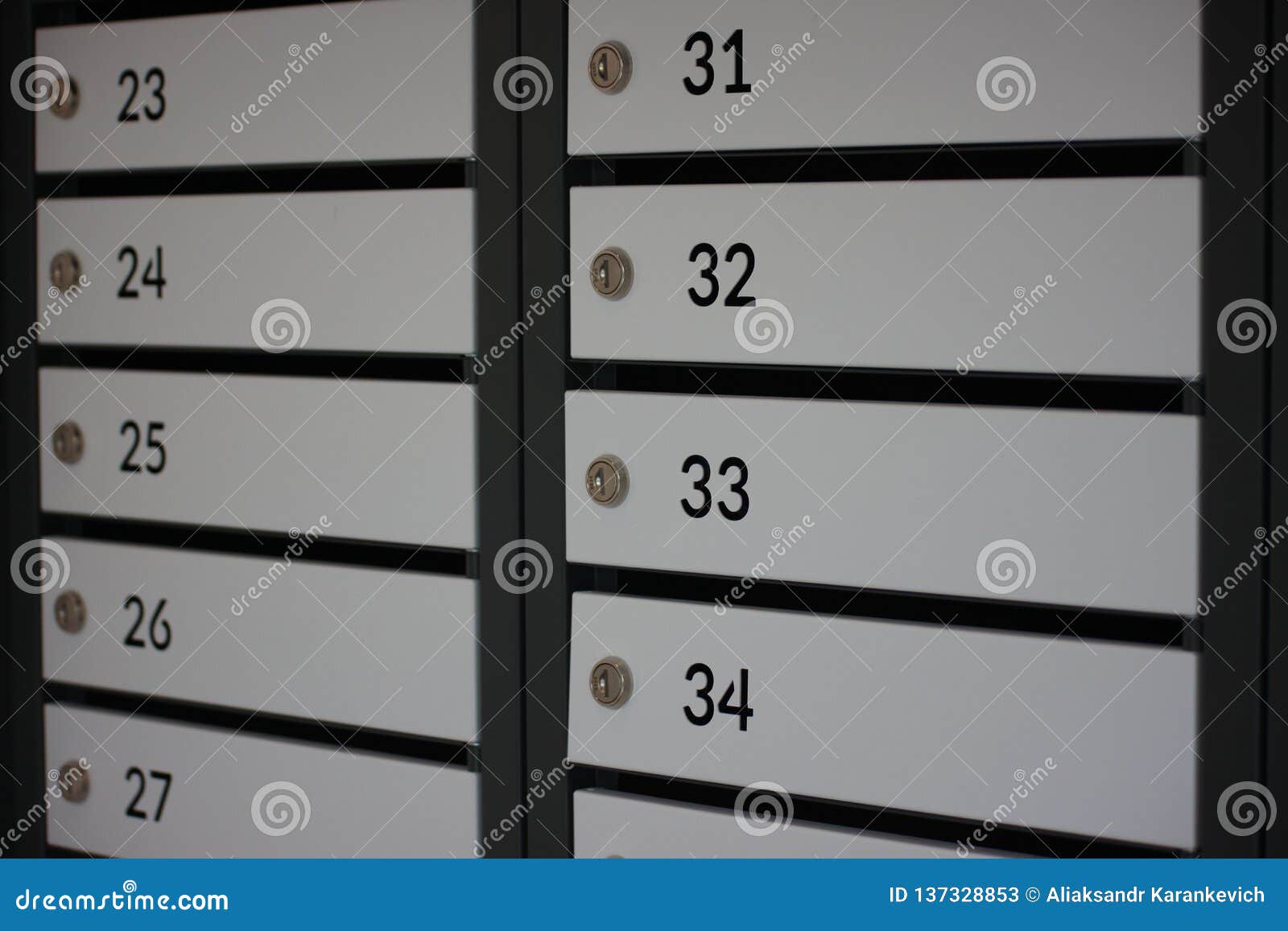 Numbering Boxes for Mail, Separate Collection of Parcels and Letters ...